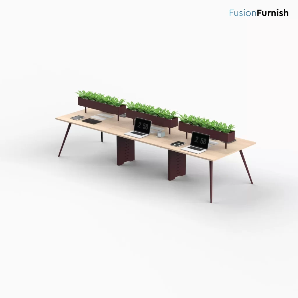 Aero W Modular Workstation with Planters - Chic & Functional | Fusion ...